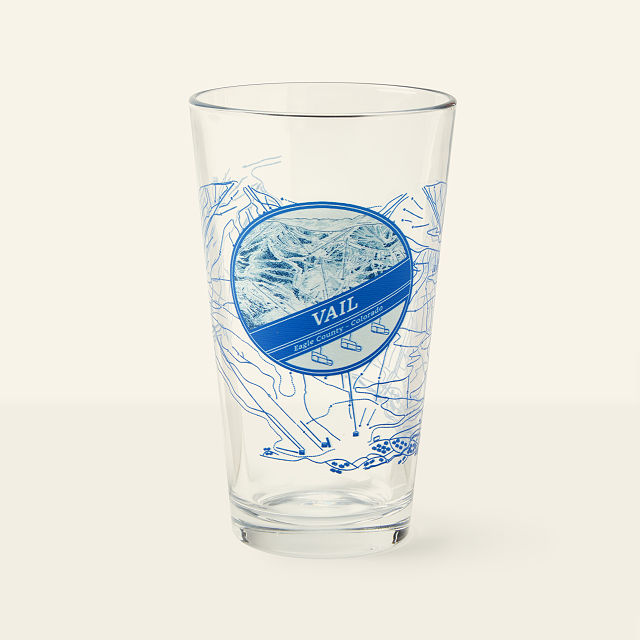 Ski Resort Map Glass | Ski Drinkware | Uncommon Goods