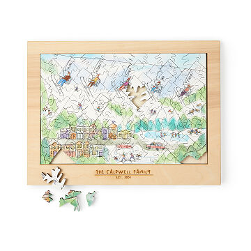 Personalized Family Ski & Snowboard Art | personalized, custom, family ...
