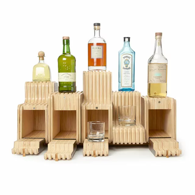 Art Deco Home Bar Display | home bar | Uncommon Goods