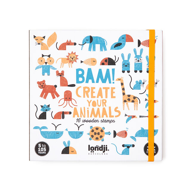 Creative Animals Stamp Set | Wooden Stamps | Uncommon Goods