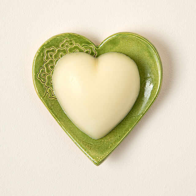 Handmade Heart-Shaped Balm with Dish | Beauty | Uncommon Goods