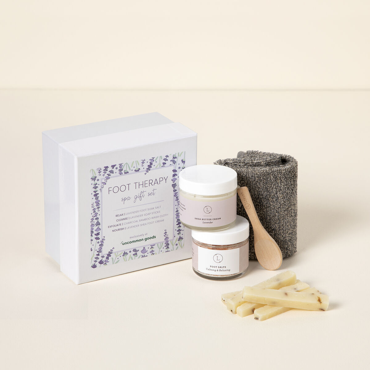 Uncommon Goods | Foot Therapy Spa Gift Set | Skin Care