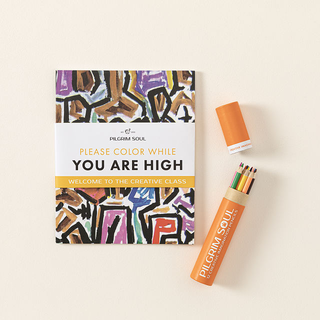 Uncommon Goods | Mood Enhancing Coloring Book + Colored Pencils ...