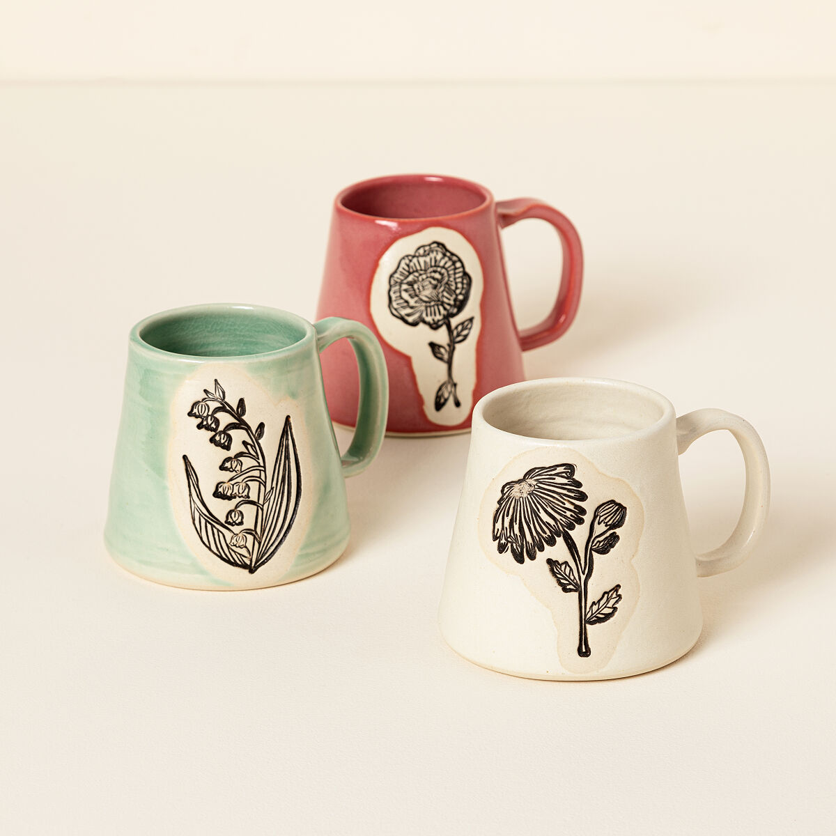 Birth Month Flower Handmade Mugs Birthday Mugs Uncommon Goods Birth Month Flower Handmade Mugs Birthday Mugs Uncommon Goods