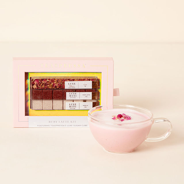 Uncommon Goods | Pink Latte - Instant Colorful Tea Latte Kits | Latte Kit
