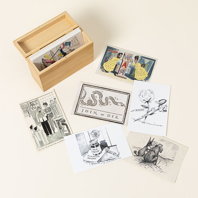 Uncommon Goods | Bamboo Keepsake Box - Historic Cartoons Box Set ...