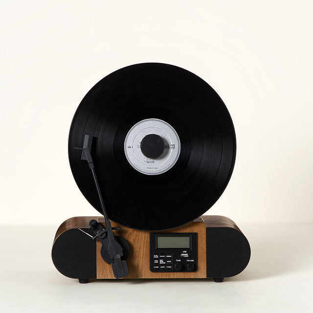 Uncommon Goods | Vertical Vinyl Record Player with Bluetooth | Vinyl ...