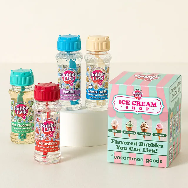 Lickable Bubbles Flavor Bursts - 4 Pack | Kids Toys | Uncommon Goods