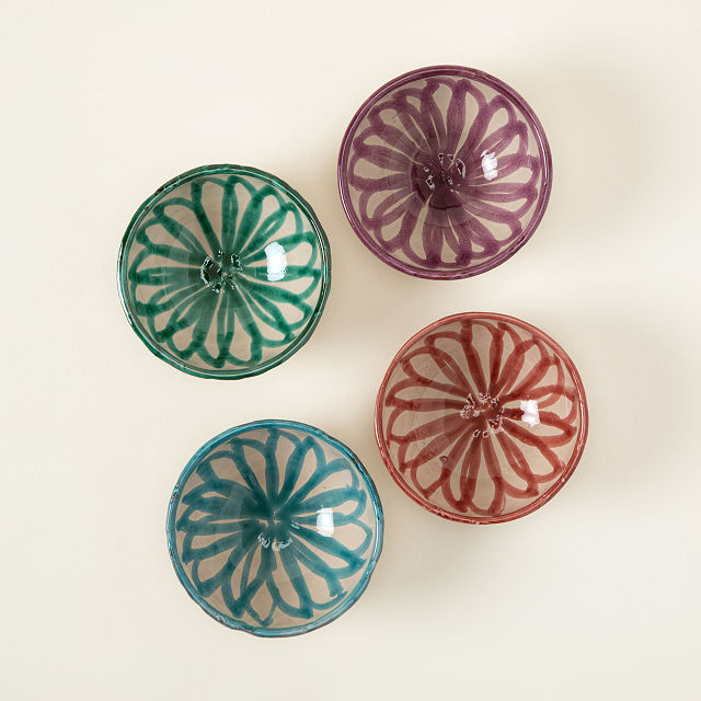 Authentic Spanish Tapas Bowls - Set of 4 | Fajalauza | Uncommon Goods