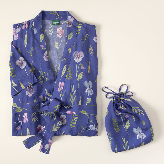 Uncommon Goods | February - XS/S - Birth Month Flower Robe | Floral ...
