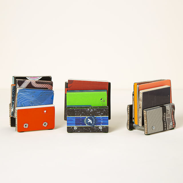 Recycled Ski Coasters Set | Cool Coasters | Uncommon Goods