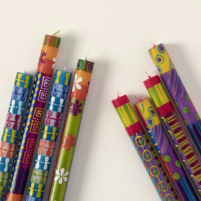 Hand-Painted South African Taper Candles - Great Gifts Club