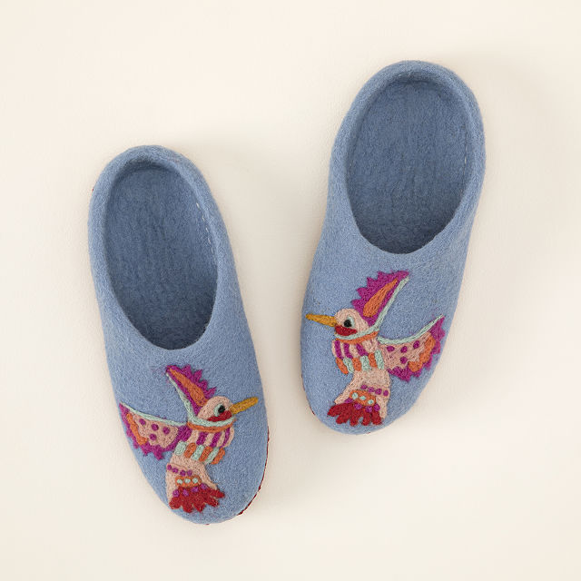 Handmade Hummingbird Slippers | Accessories | Uncommon Goods