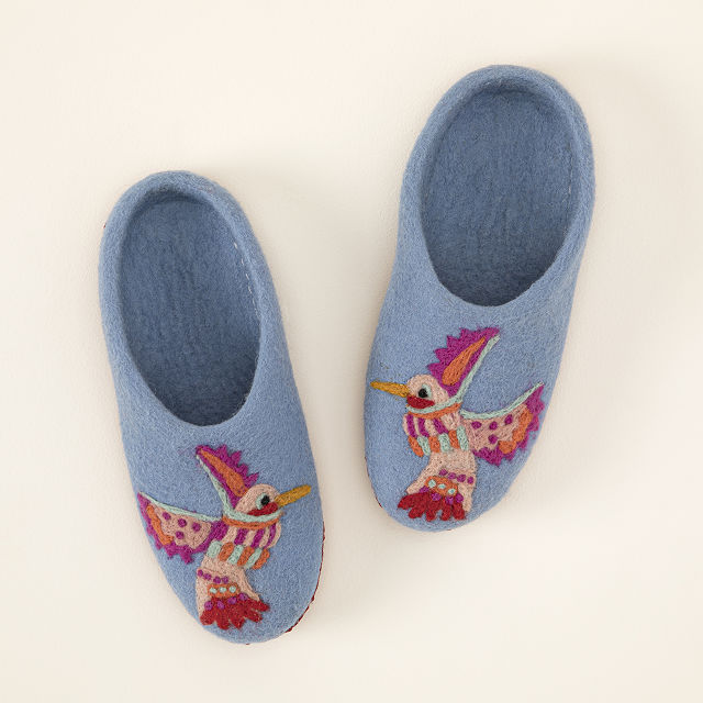 Handmade Hummingbird Slippers | Accessories | Uncommon Goods