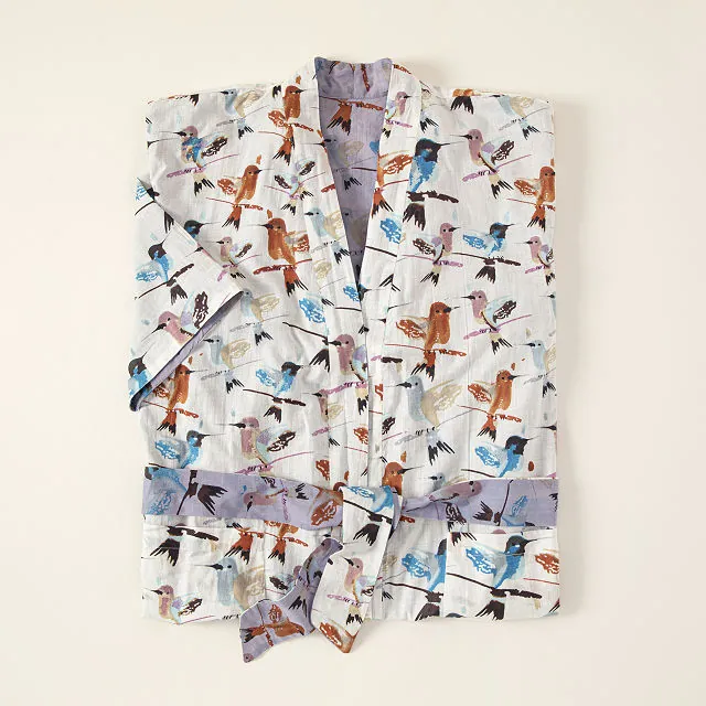 Hummingbird Reversible Robe | Bird Robe | Uncommon Goods