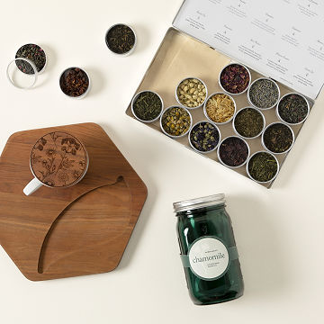 Green Herbal Tea Kit | Loose Leaf Organic Teas | Uncommon Goods
