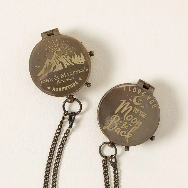 Uncommon Goods | Personalized Engraved Compass | Custom Message