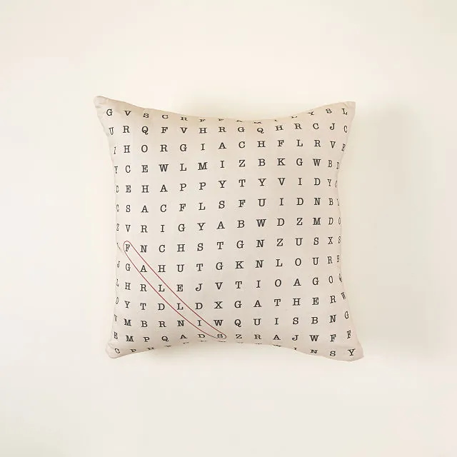 Personalized Word Search Pillow | Puzzle | Uncommon Goods