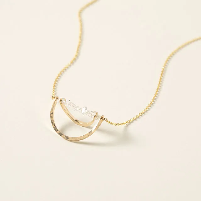 Herkimer Diamond Arc Necklace | Jewelry | Uncommon Goods