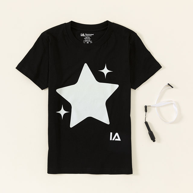 Shining Star Light Up Drawing Tees | Glow Tee | Uncommon Goods