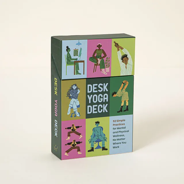 Uncommon Goods | Desk Yoga Card Deck | Desk Yoga