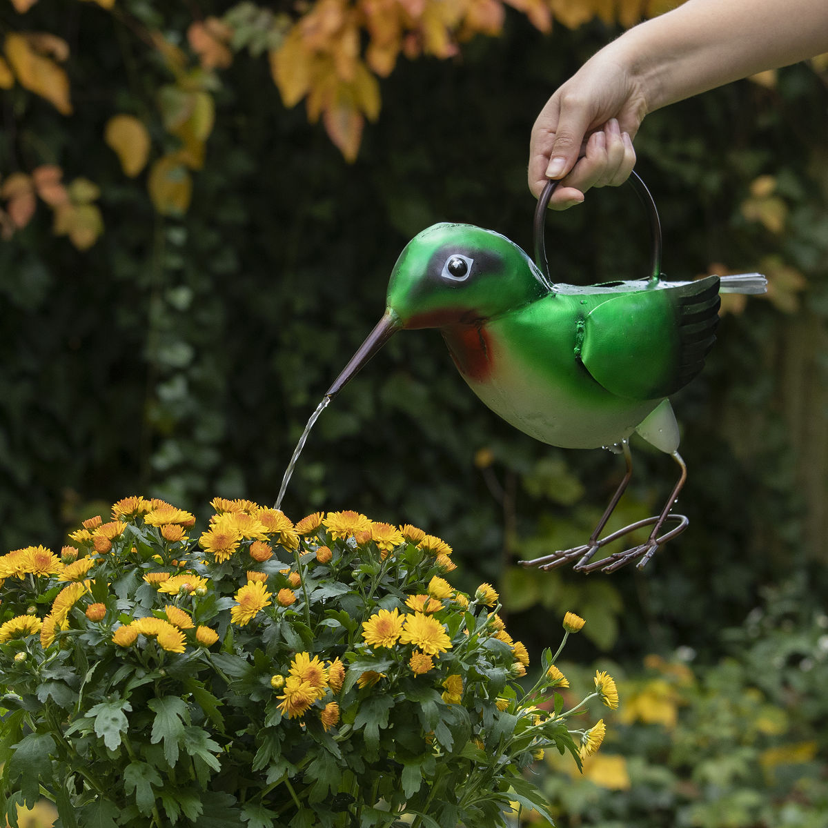 Uncommon Goods | Ruby Throated Hummingbird Watering Can | Birds