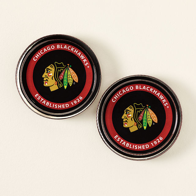 NHL Puck-Shaped Glass Coaster Set | Coasters | Uncommon Goods
