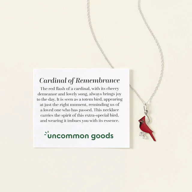 Cardinal of Remembrance Necklace | Cardinals | Uncommon Goods