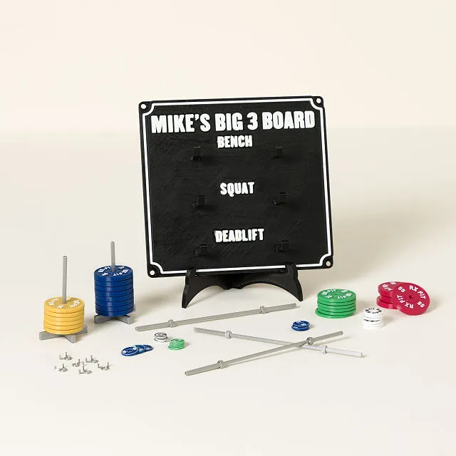 Uncommon Goods | Personalized Weight Lifting Progress Board | Lifting