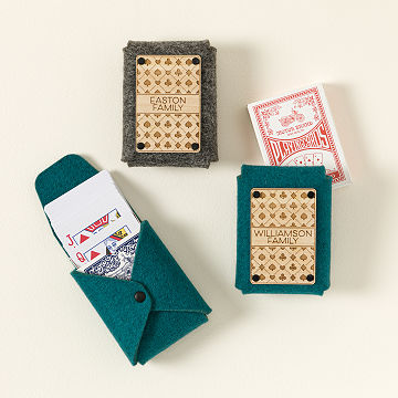 Personalized Playing Card Holder Set | Games | Uncommon Goods