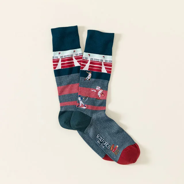Home Run Baseball Embroidered Socks | Baseball | Uncommon Goods