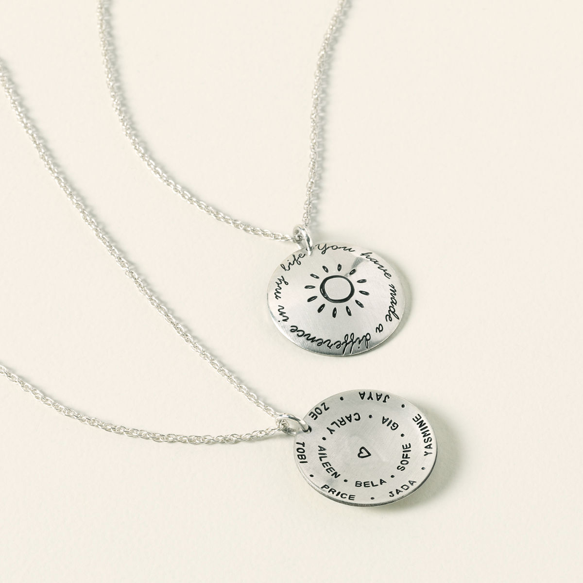 Uncommon Goods | You Have Made a Difference Personalized Necklace