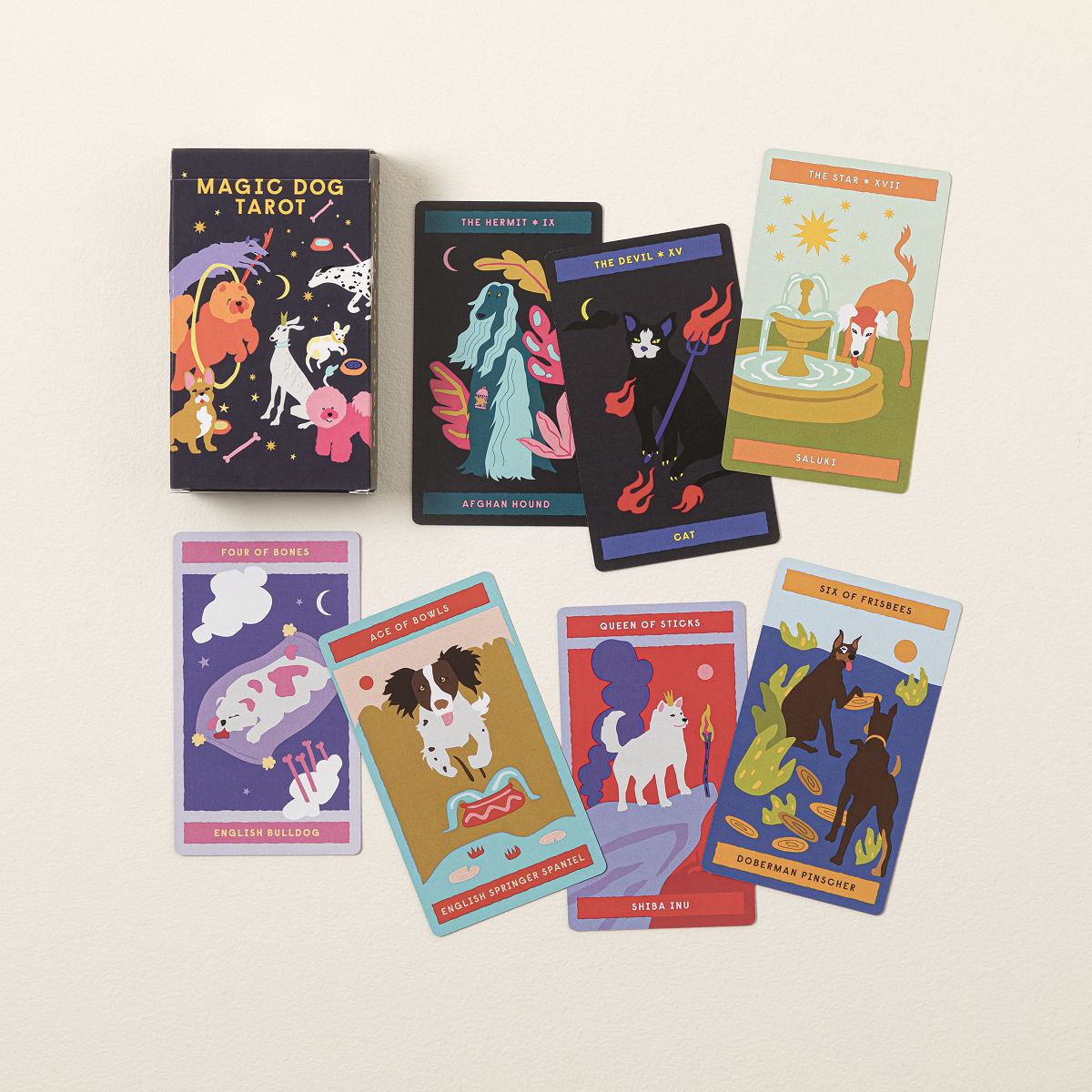 Uncommon Goods | Magic Dog Tarot & Guidebook | Dog Tarot