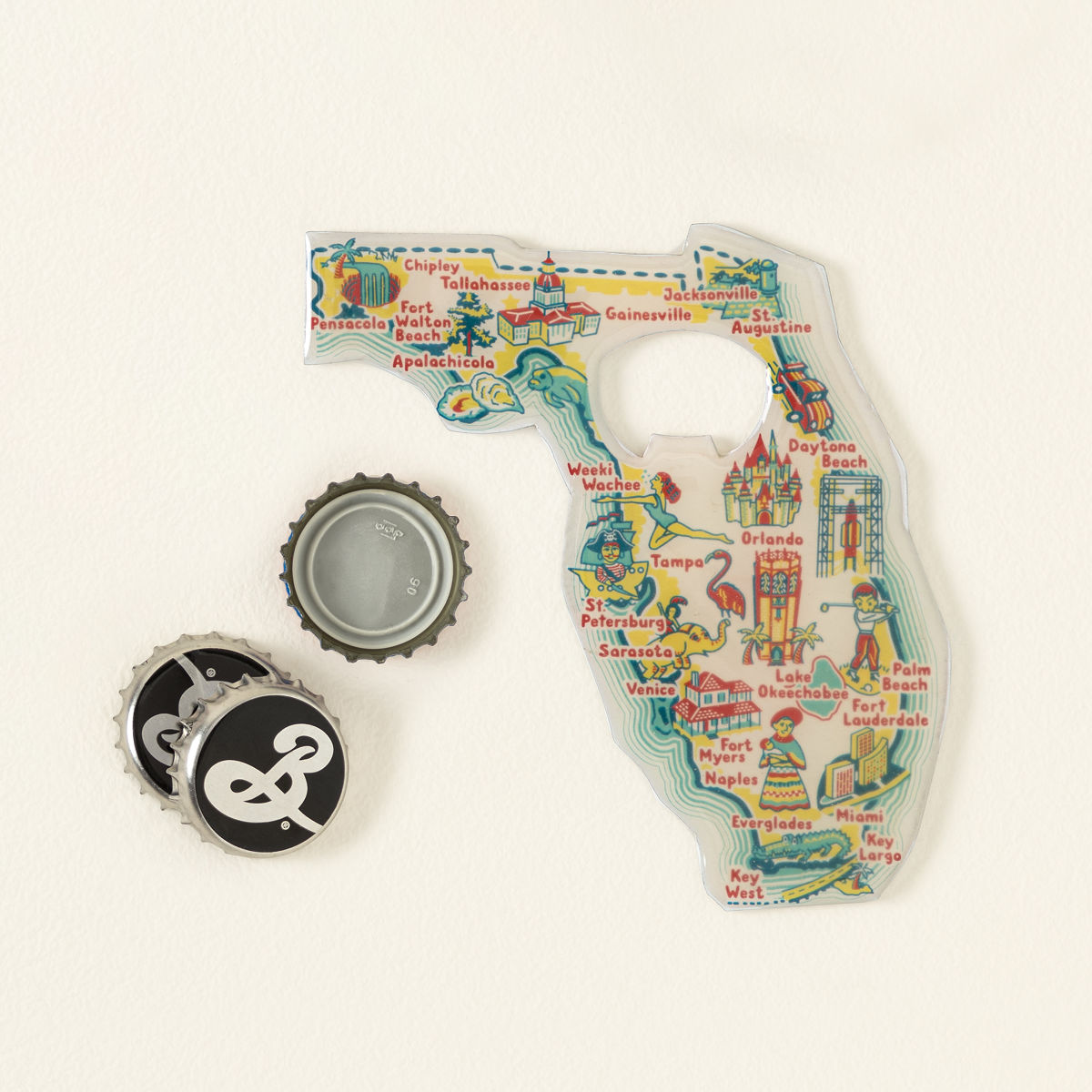 Uncommon Goods | State Map Bottle Opener | State Souvenirs