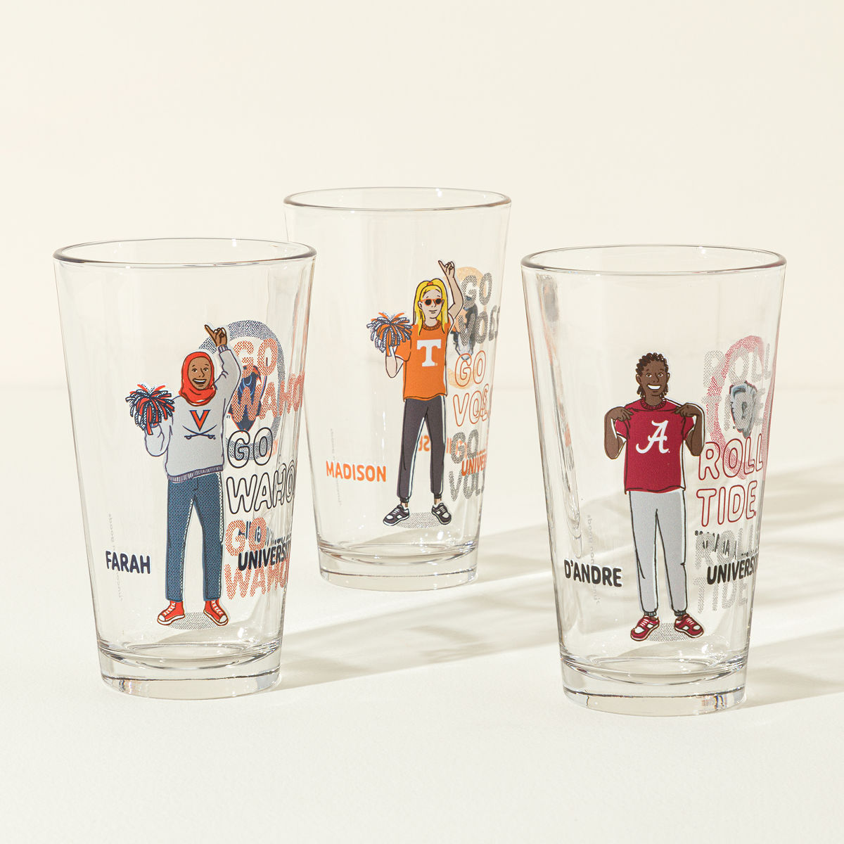 Uncommon Goods | Show Your Spirit! Personalized College Pint