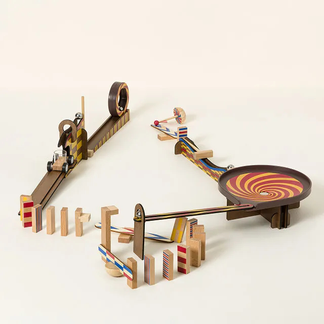 Race Car Chain Reaction Construction Set | Uncommon Goods