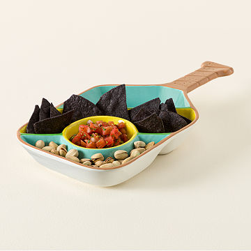 Pickleball Paddle Snack Tray