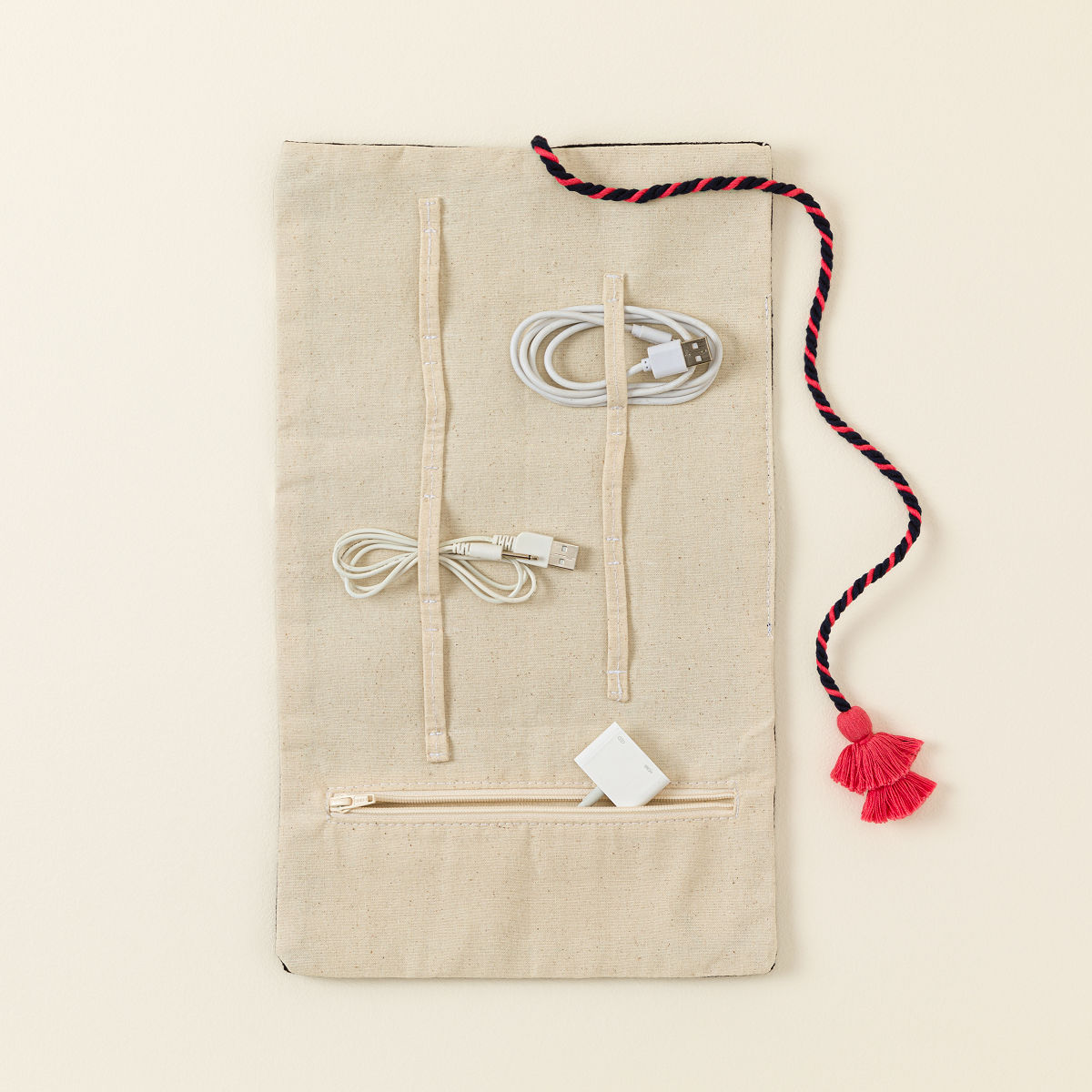 Uncommon Goods | Woven Compact Tech Case | Cord Storage