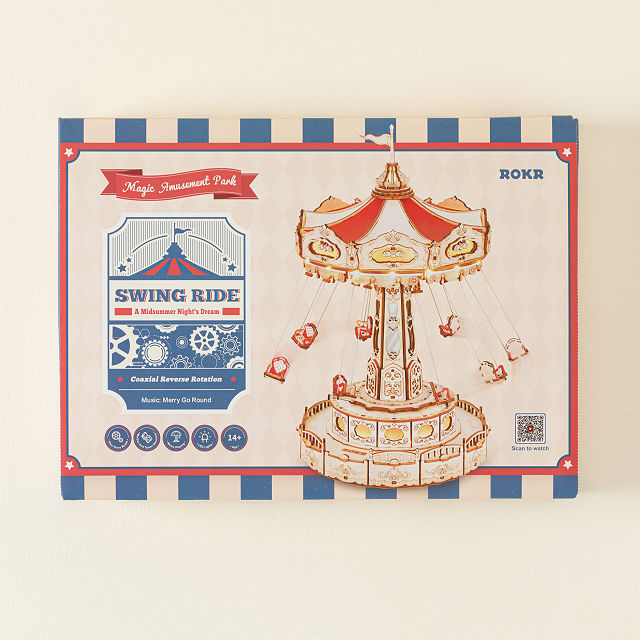 Uncommon Goods | Spinning Carnival Swings DIY Kit | Model Kit