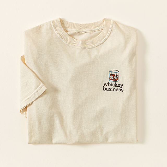 Happy Hour Embroidered Tee