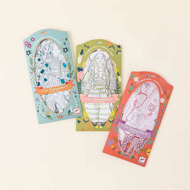 Fashion Friends Coloring Figures | Uncommon Goods