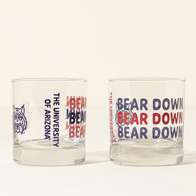 Show Your Spirit! College Rocks Glass - Set of 2 | Uncommon Goods