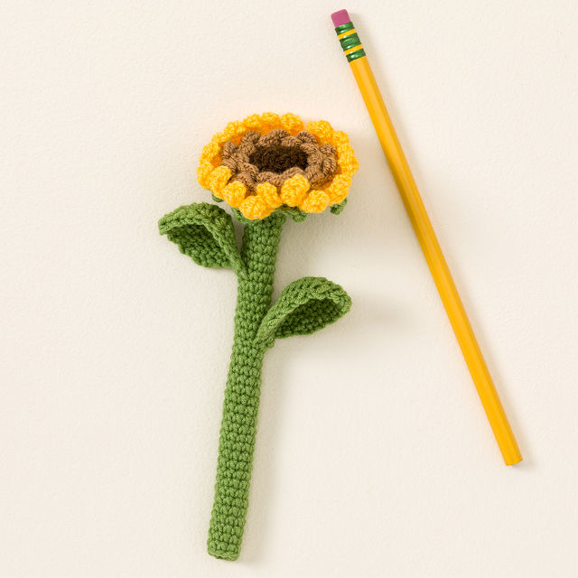 Writer's Bloom Crochet Pen Cover | Pencil | Uncommon Goods