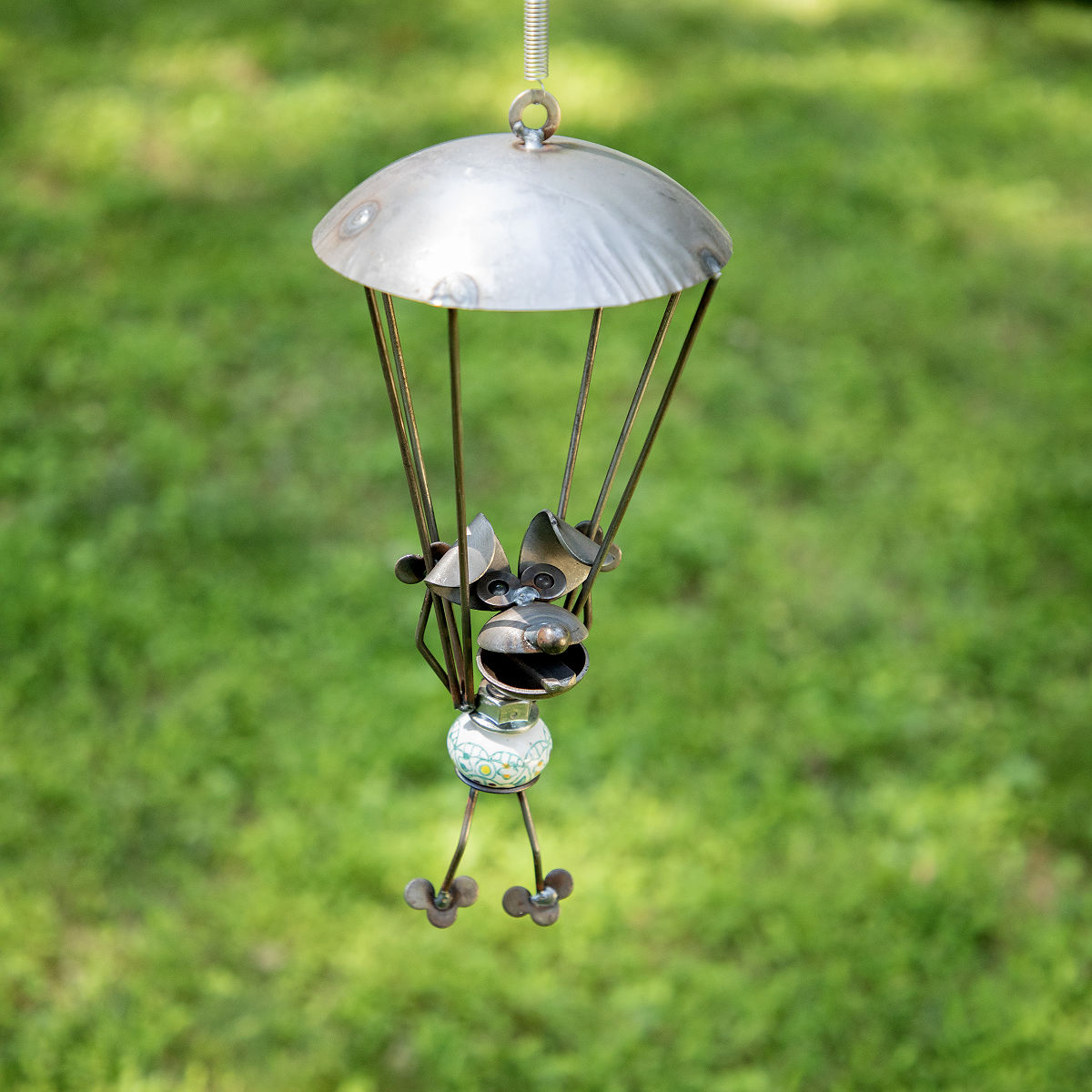 Uncommon Goods | Parachuting Puppy Garden Springer | Decor