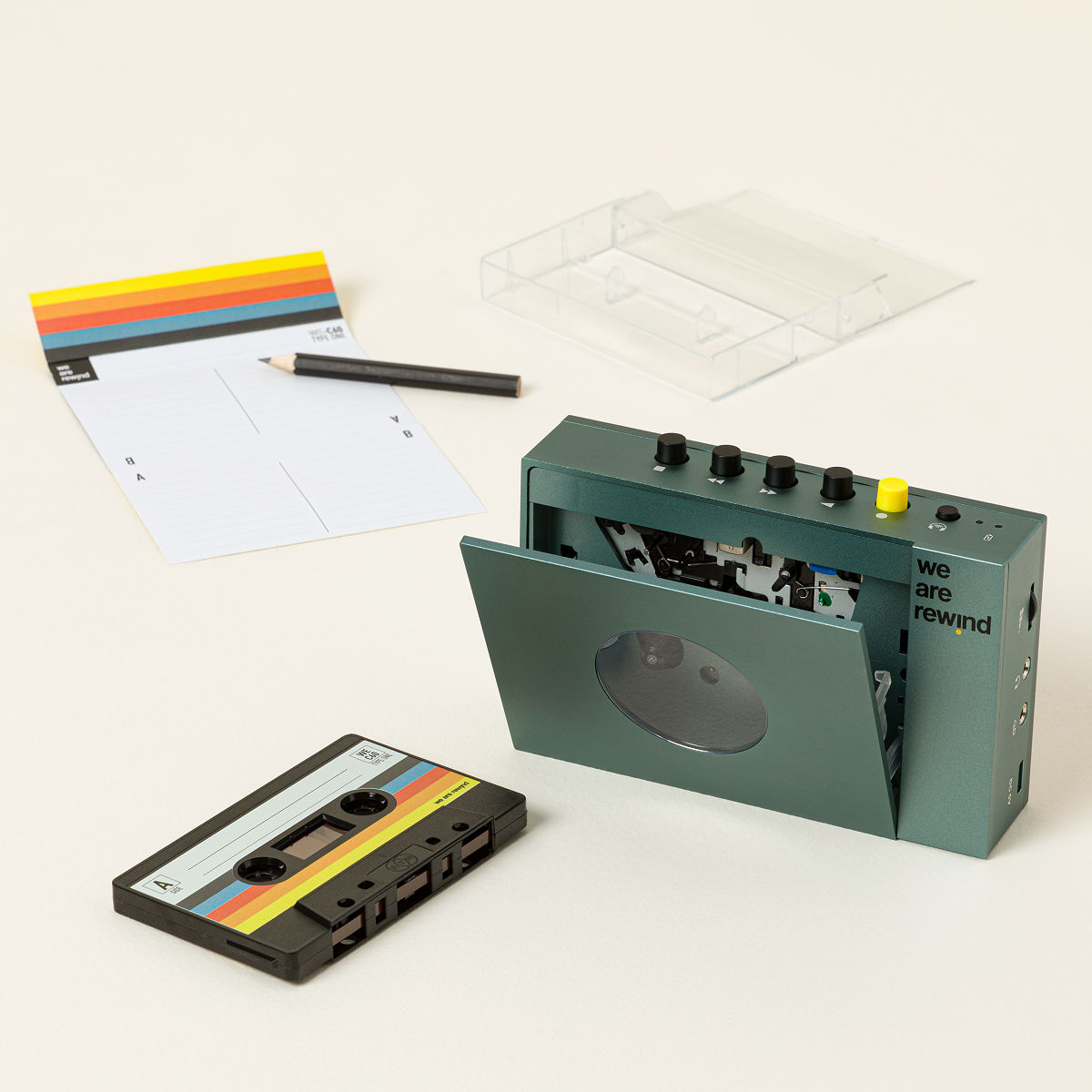 Uncommon Goods | Retro Rechargeable Cassette Player | Casette
