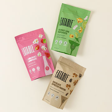 Uncommon Goods | Gourmet Alcohol-Infused Popcorn Trio | Popcorn