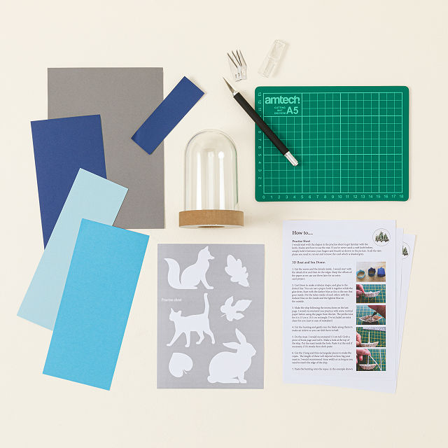 Uncommon Goods | Boat - Mini Desktop Scenes Paper DIY Kit | DIY