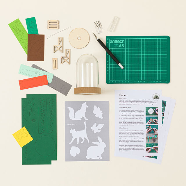 Uncommon Goods | Mini Desktop Scenes Paper DIY Kit | DIY