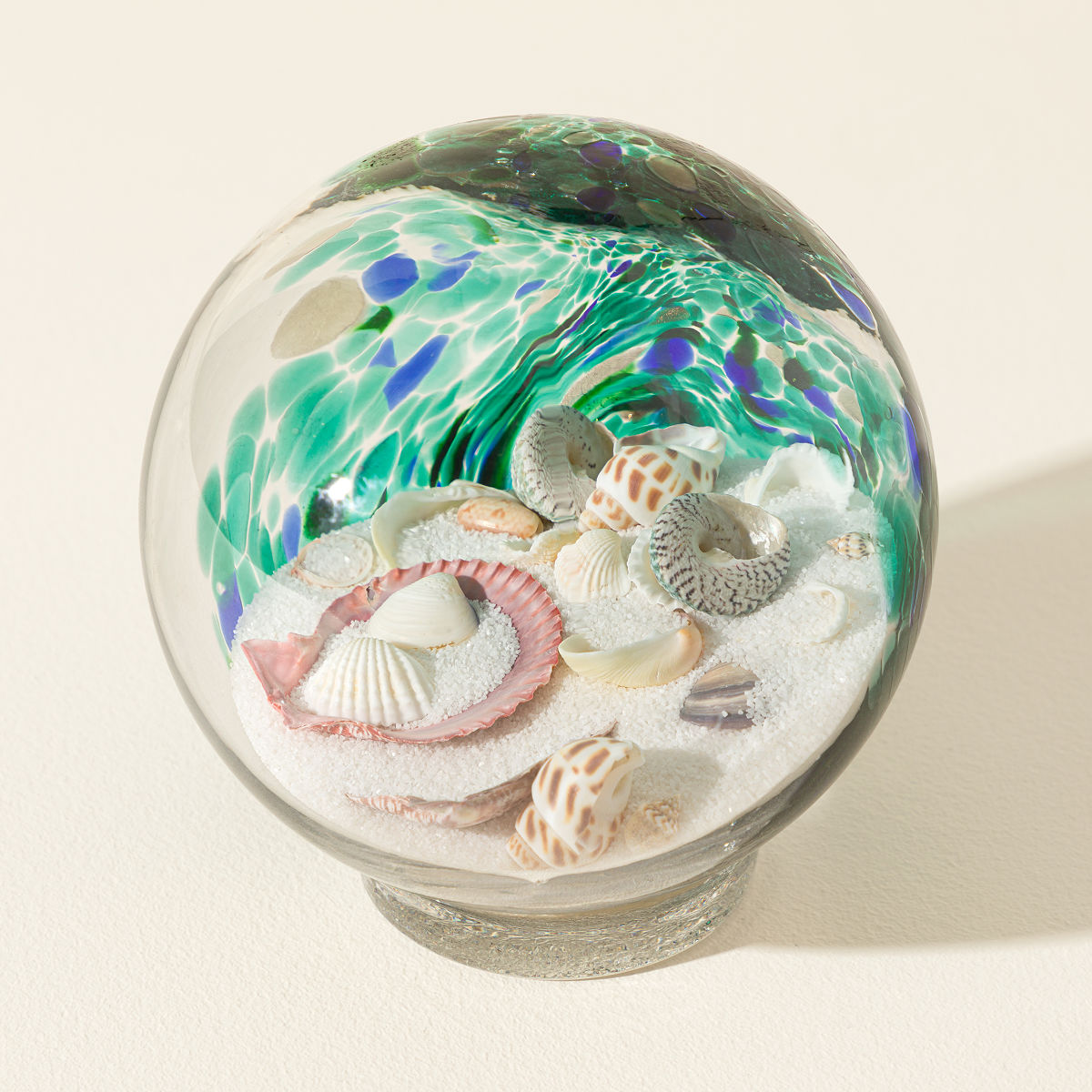 Uncommon Goods | Seashell & Sand Globe | Beach Decor