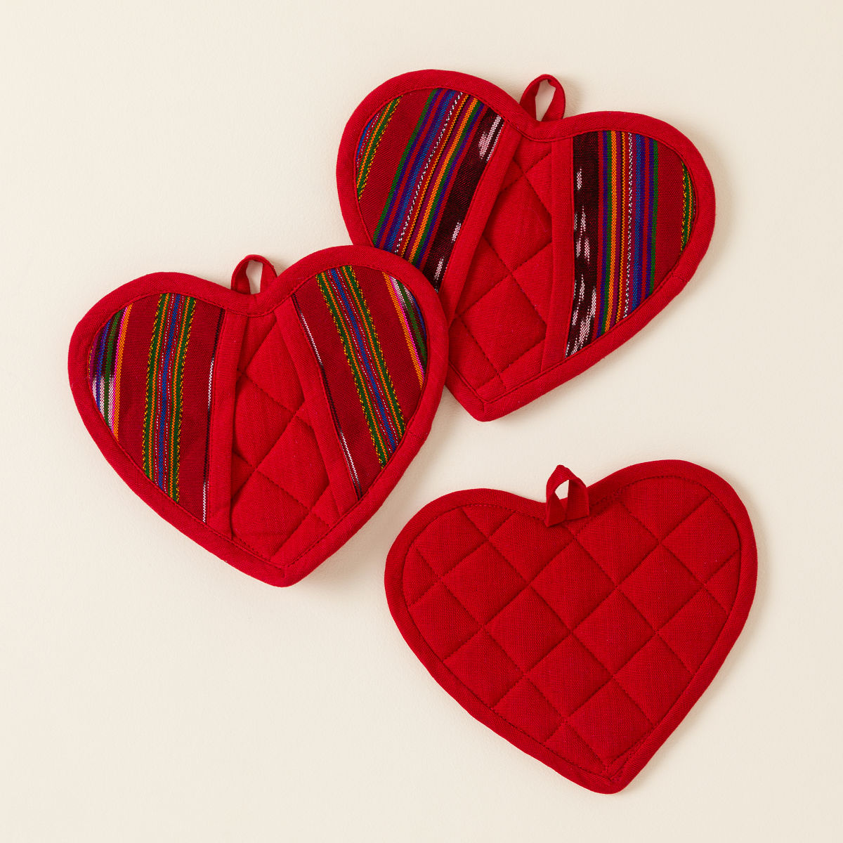 Uncommon Goods | Handwoven Heart Pot Holder | Potholder